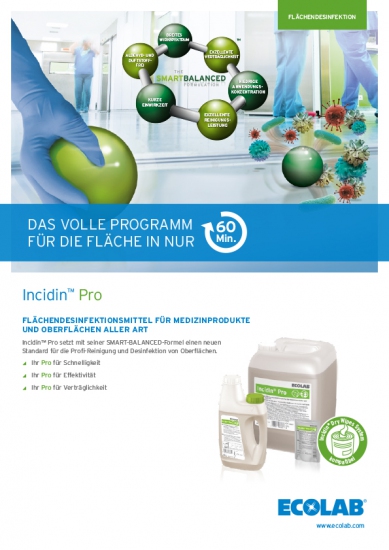 ECOLAB Healthcare - Download - Produktblätter - Flächendesinfektion