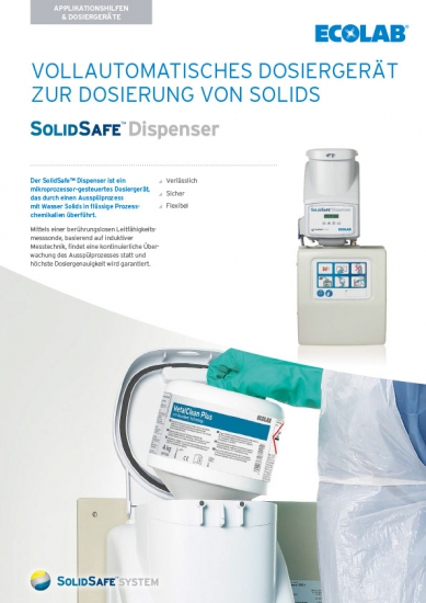 ECOLAB Healthcare - Download - Produktblätter - SolidSafe System