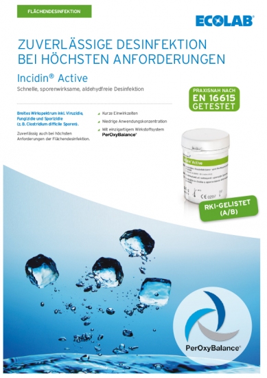 ECOLAB Healthcare - Download - Produktblätter - Flächendesinfektion