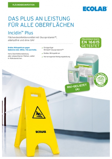 ECOLAB Healthcare - Download - Produktblätter - Flächendesinfektion