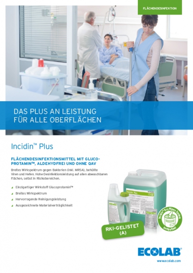 ECOLAB Healthcare - Download - Produktblätter - Flächendesinfektion